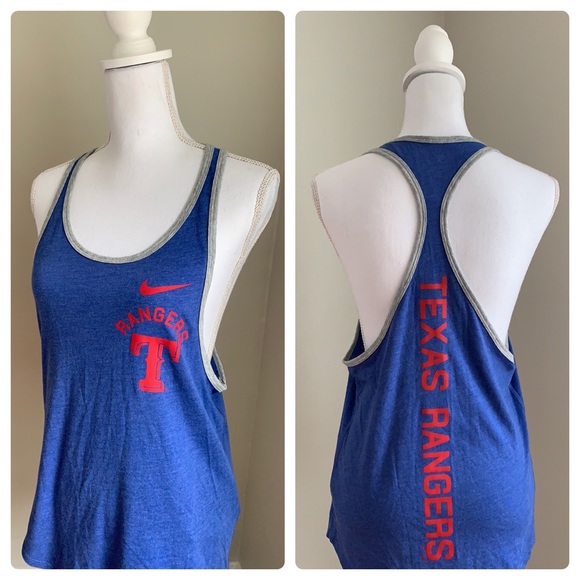 Nike | Tops | Nike Texas Rangers Graphic Racerback Tank Top | Poshmark